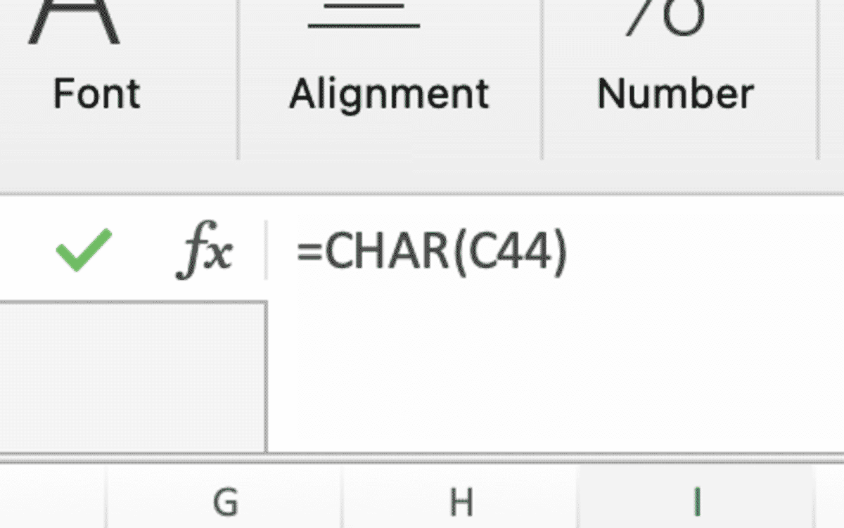 Comment utiliser la fonction CHAR dans Excel pour Mac